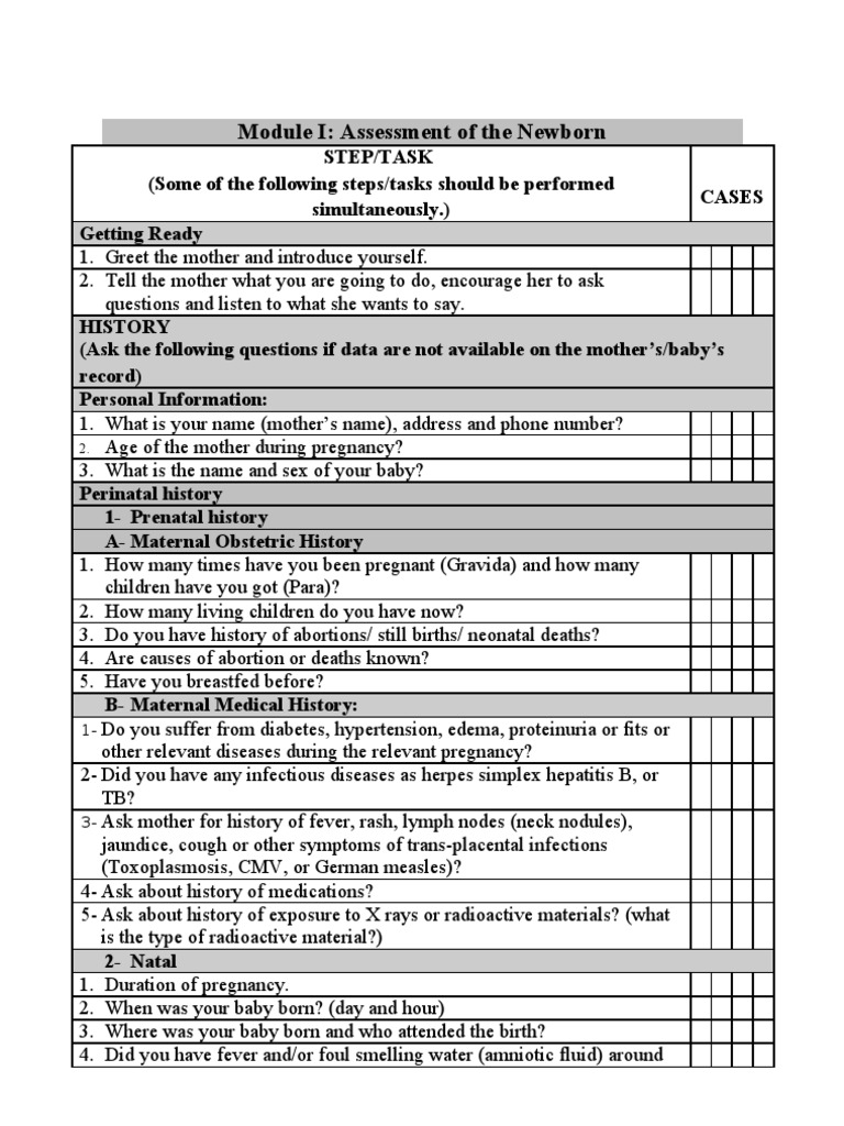 Paed Osce Checklist Pulse Neck Avalia o Gratuita De 30 Dias Scribd