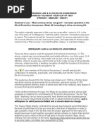 Traditions Checklist - From The A.A. Grapevine | PDF | Alcoholics ...