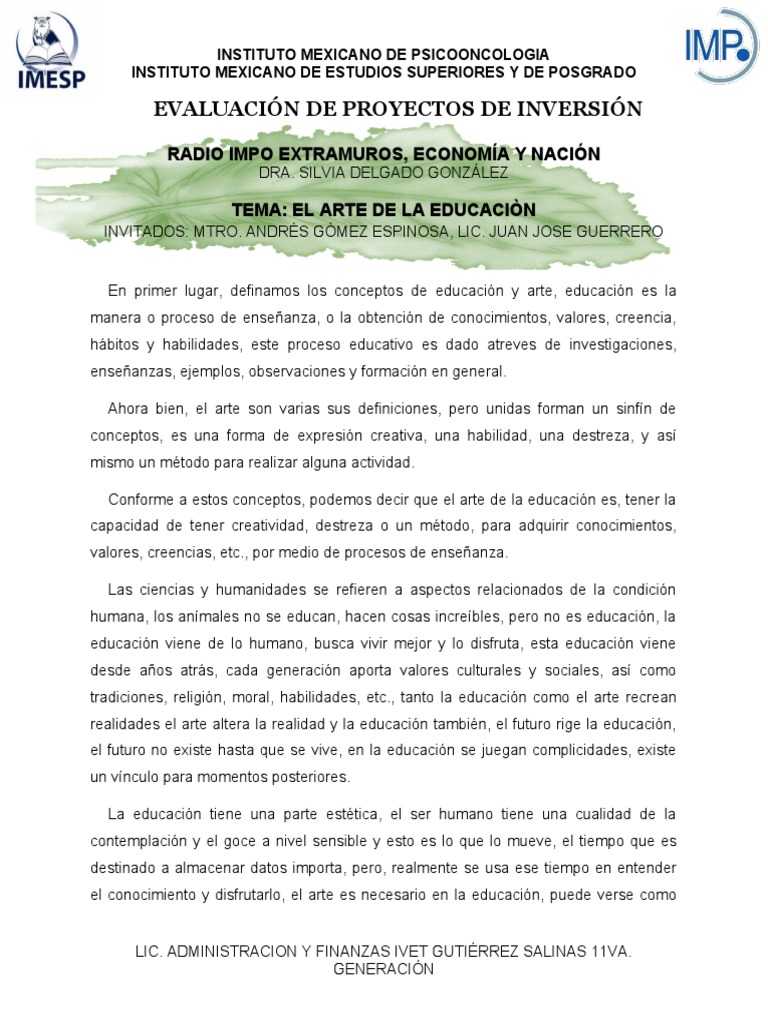 RADIO IMPo INFORME 4 | PDF | Creatividad | México