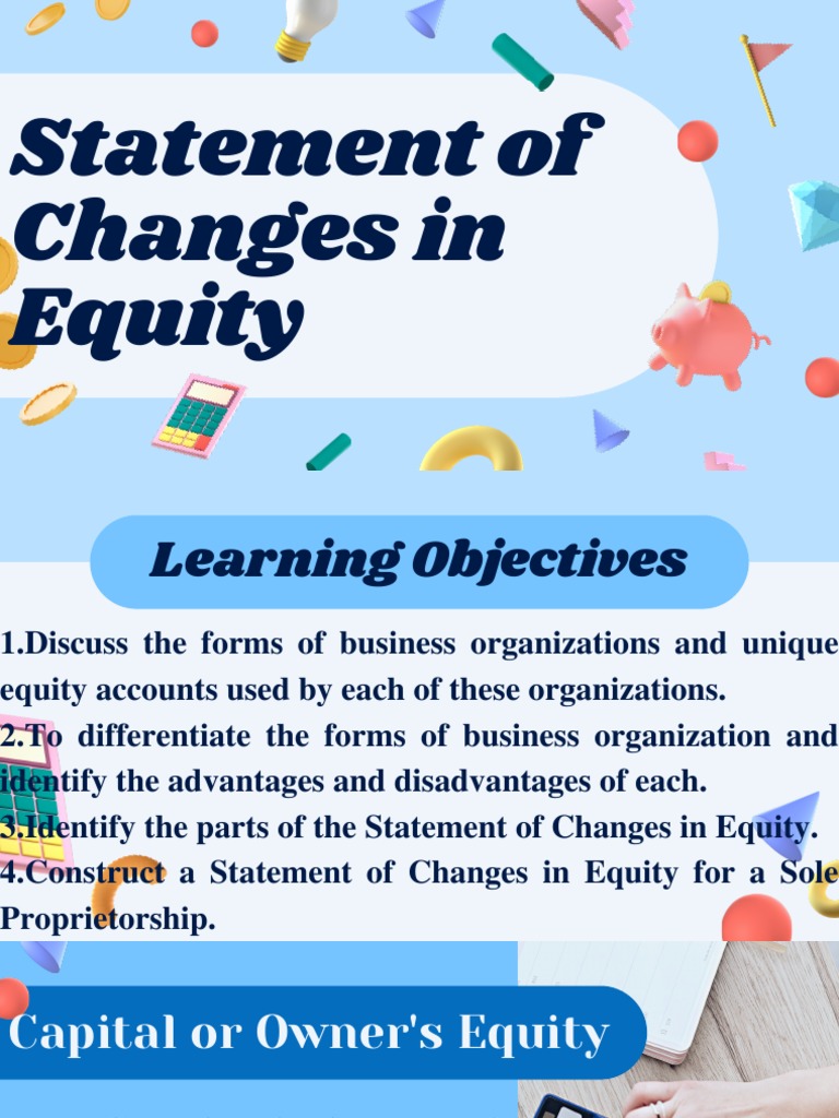 Statement of Changes in Equity (Final) | PDF | Equity (Finance) | Sole ...