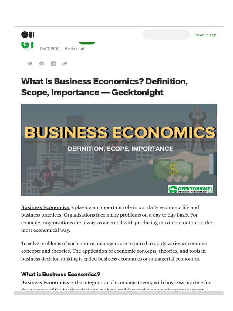 Geektonight Medium Com What Is Business Economics Definition Scope ...