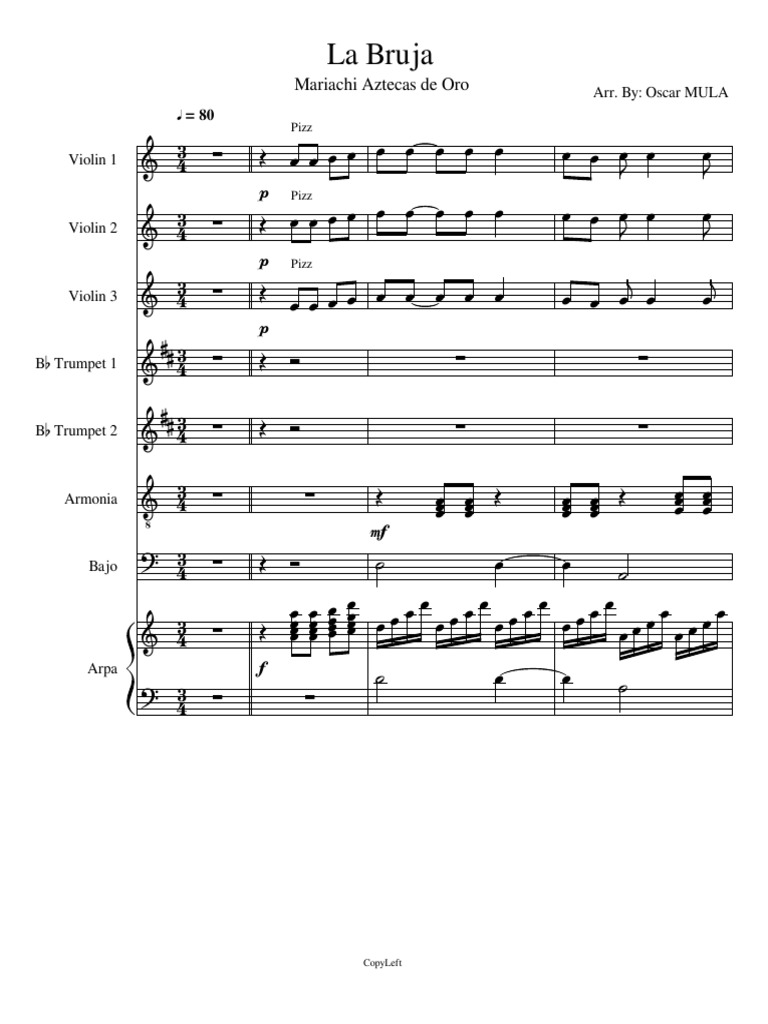 La - Bruja para Mariachi | PDF