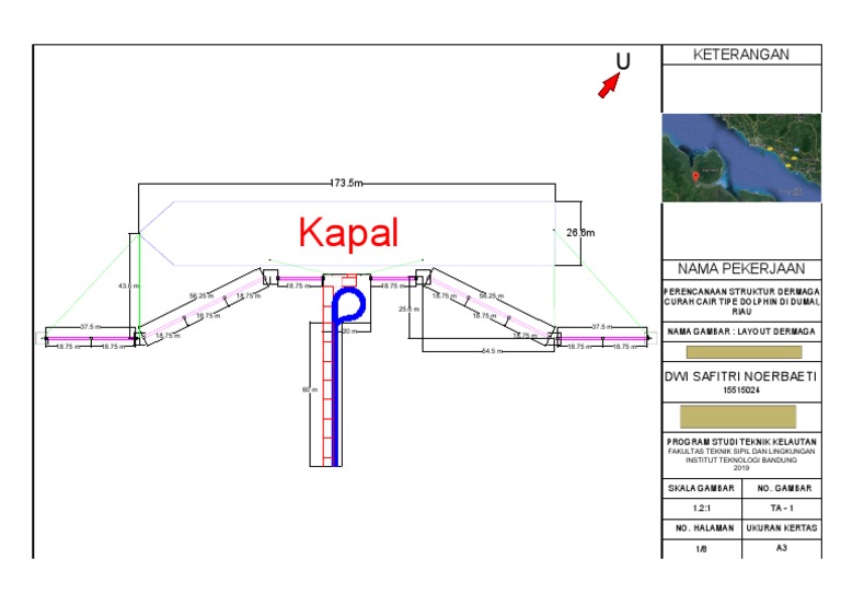 TA - Gambar Layout Dermaga | PDF
