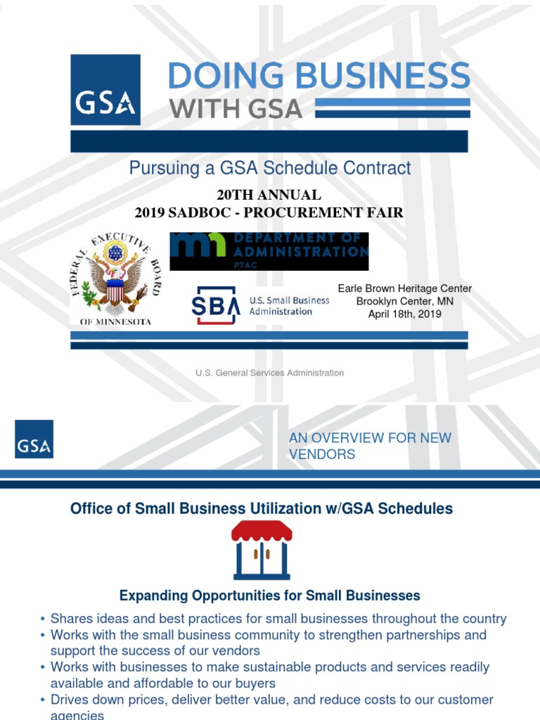 Understanding The Gsa FSS Program | PDF | General Services ...