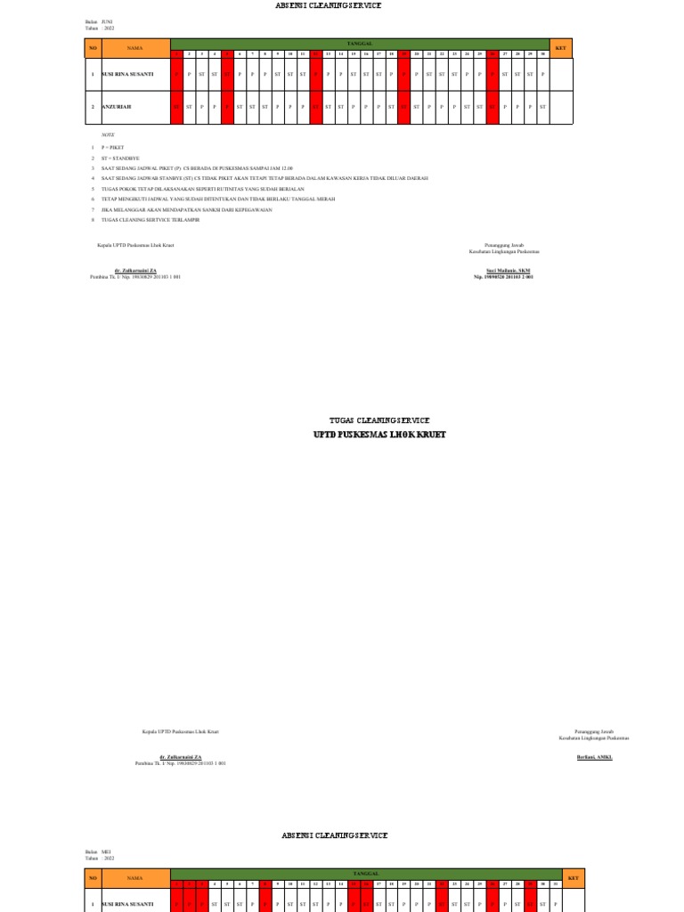 Absen Cleaning Service | PDF