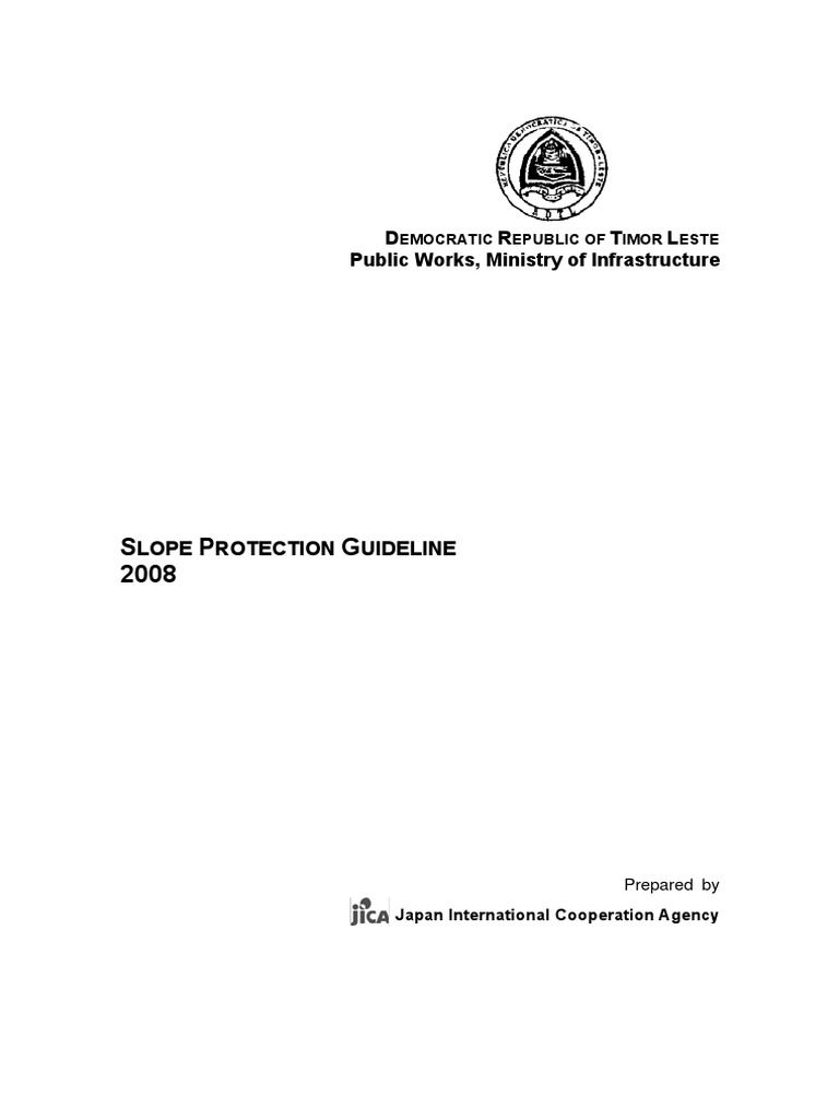 04 - Slope Protection Guideline | PDF | Landslide | Road
