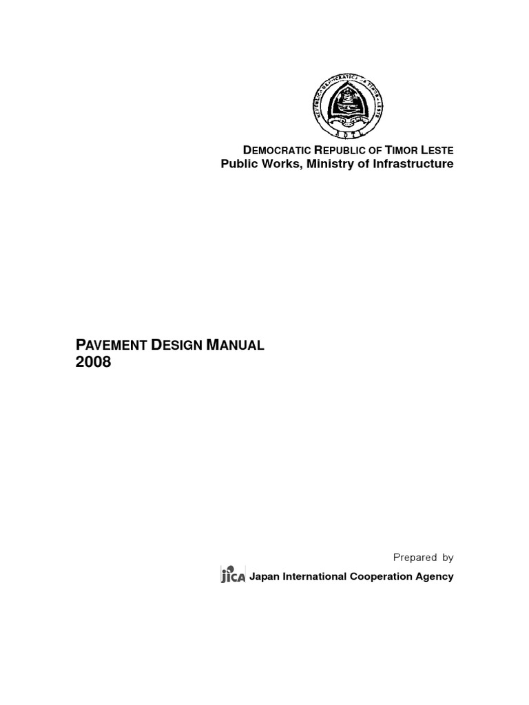 05 - Pavement Design Manual - B | PDF | Road Surface | Road