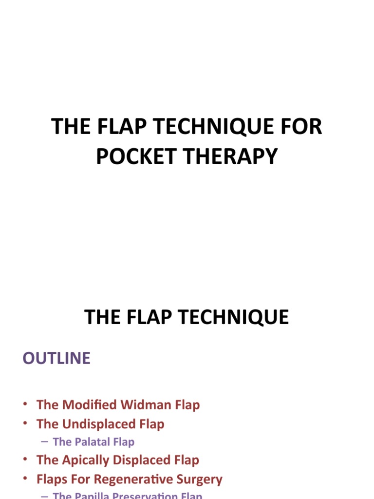 The Flap Technique For Pocket Therapy | PDF | Periodontology ...