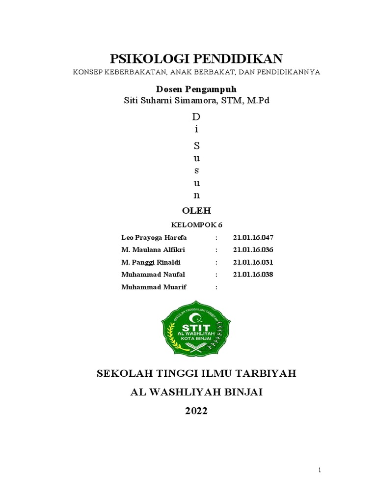 Pendidikan untuk Anak Berbakat | PDF