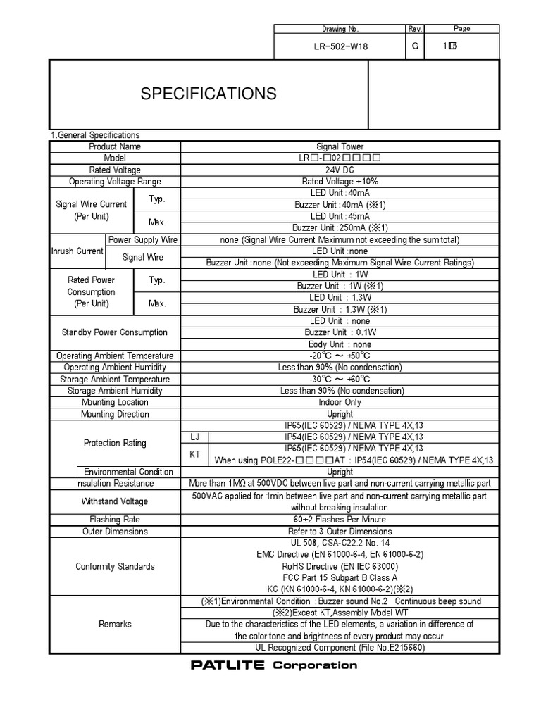 LR6 Series - Specifications - DC Type (En) | PDF | Fuse (Electrical ...