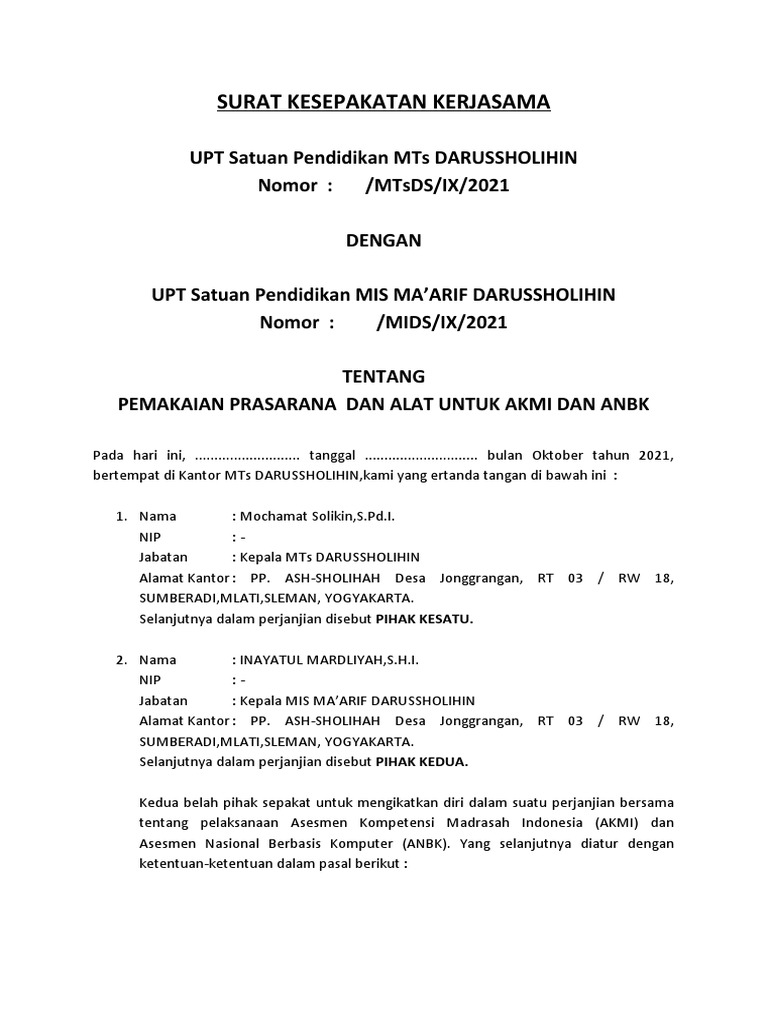 Mou Mi Ds Dan Mts Ds Akmi Anbk November 2021 | PDF