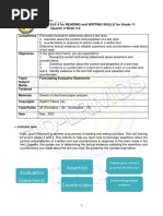 1 Lesson Plan in Formulating Assertions | PDF