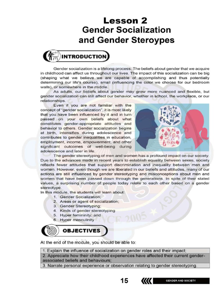Gen Soc. L2 Gender Socialization and Gender Stereotypes | PDF