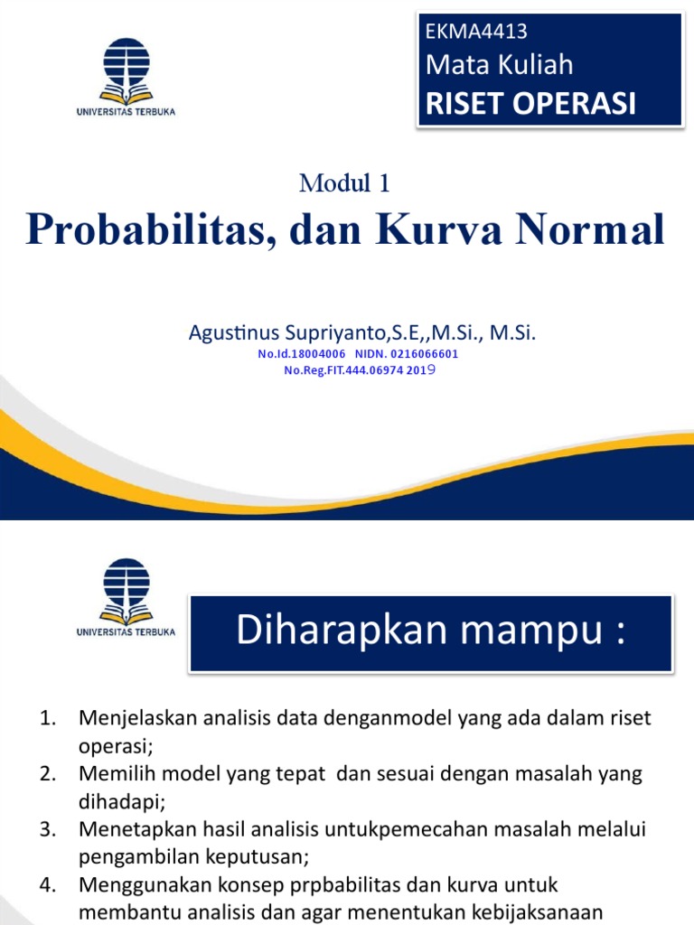 Riset Operasi & Probabilitas | PDF