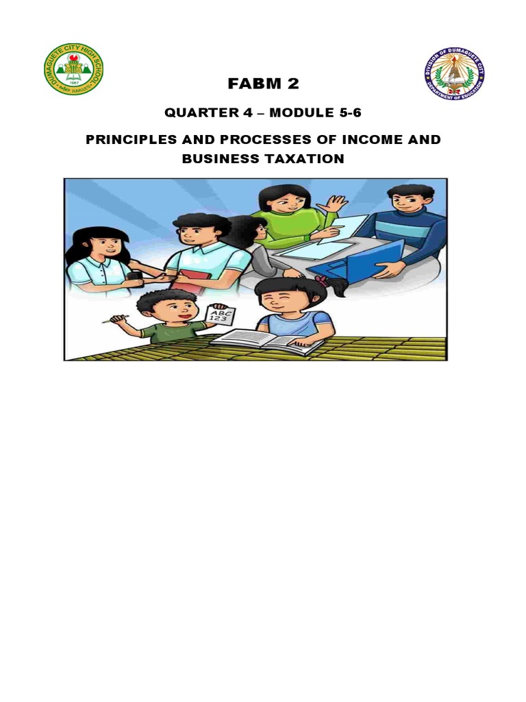 Fabm 2: Quarter 4 - Module 5-6 Principles and Processes of Income and ...