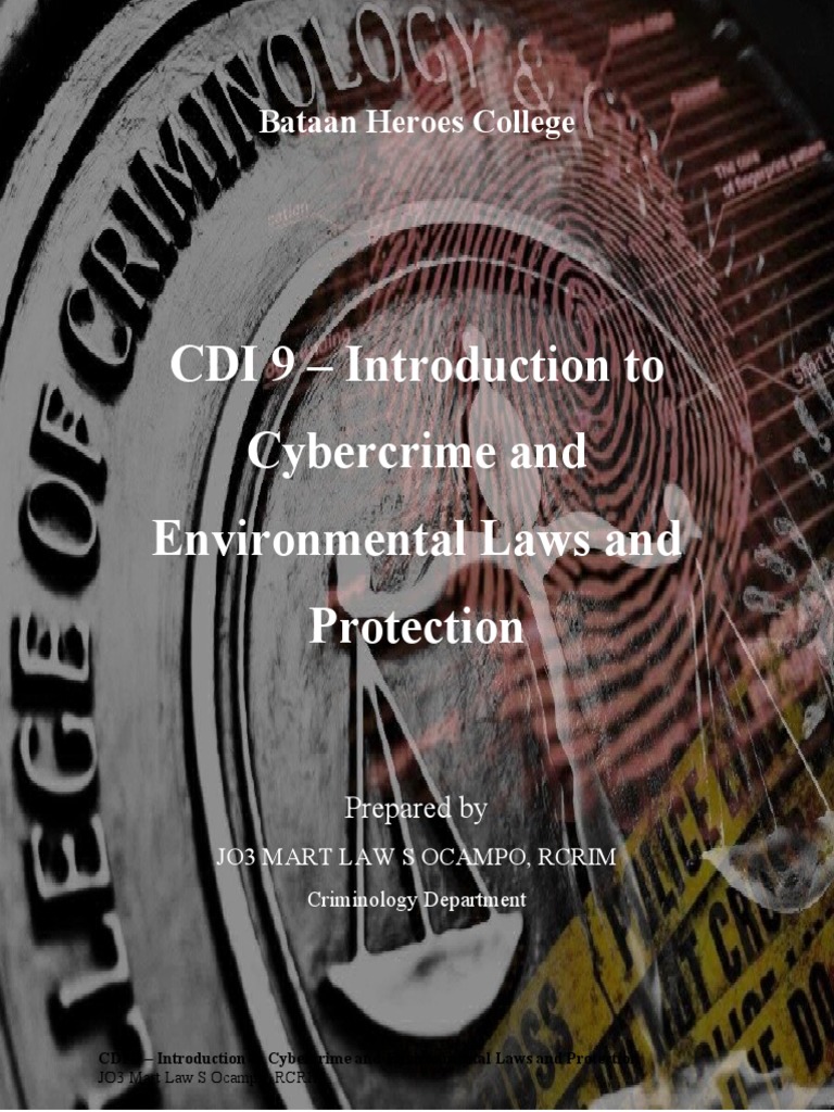 Cybercrime MODULE 3 | PDF | Cybercrime | Environmental Law
