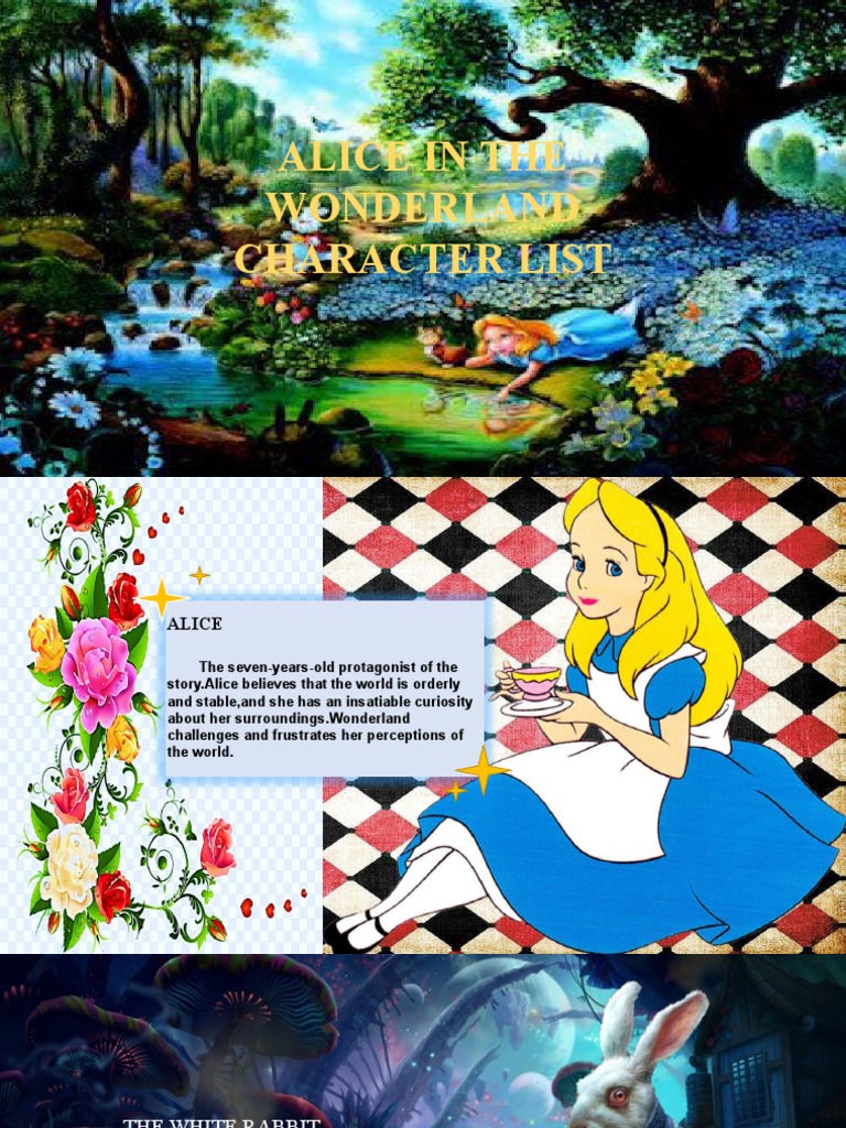Alice in The Wonderland Character List | PDF