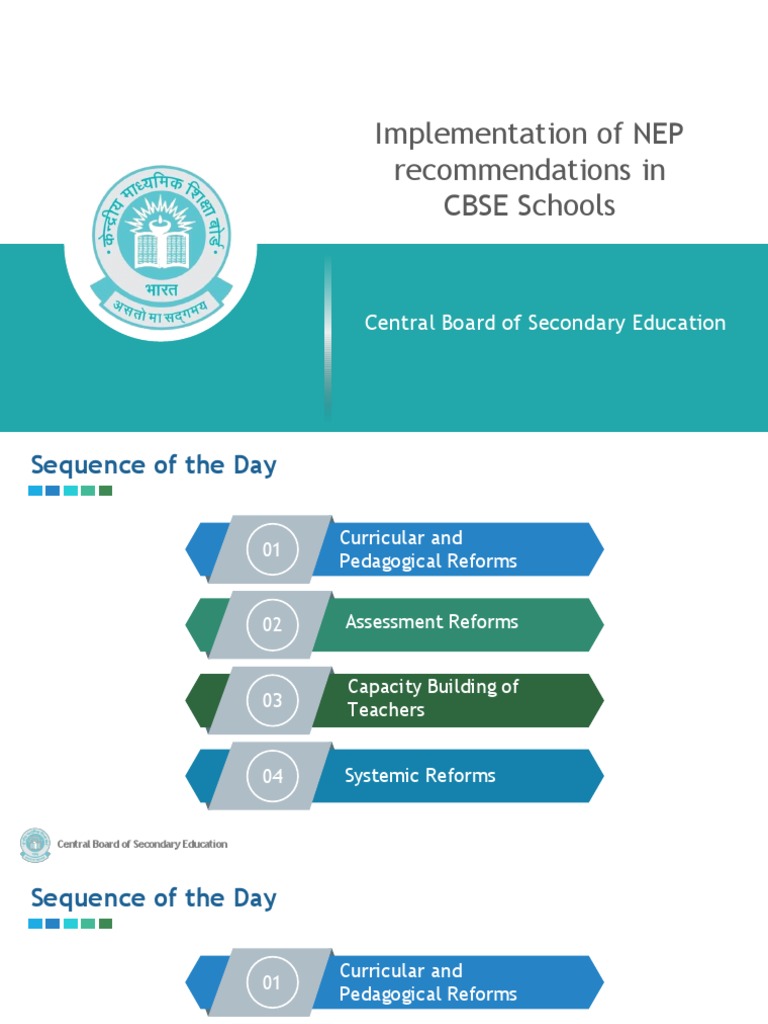 CBSE - Academic Unit - Implementation of NEP in Schools | PDF ...