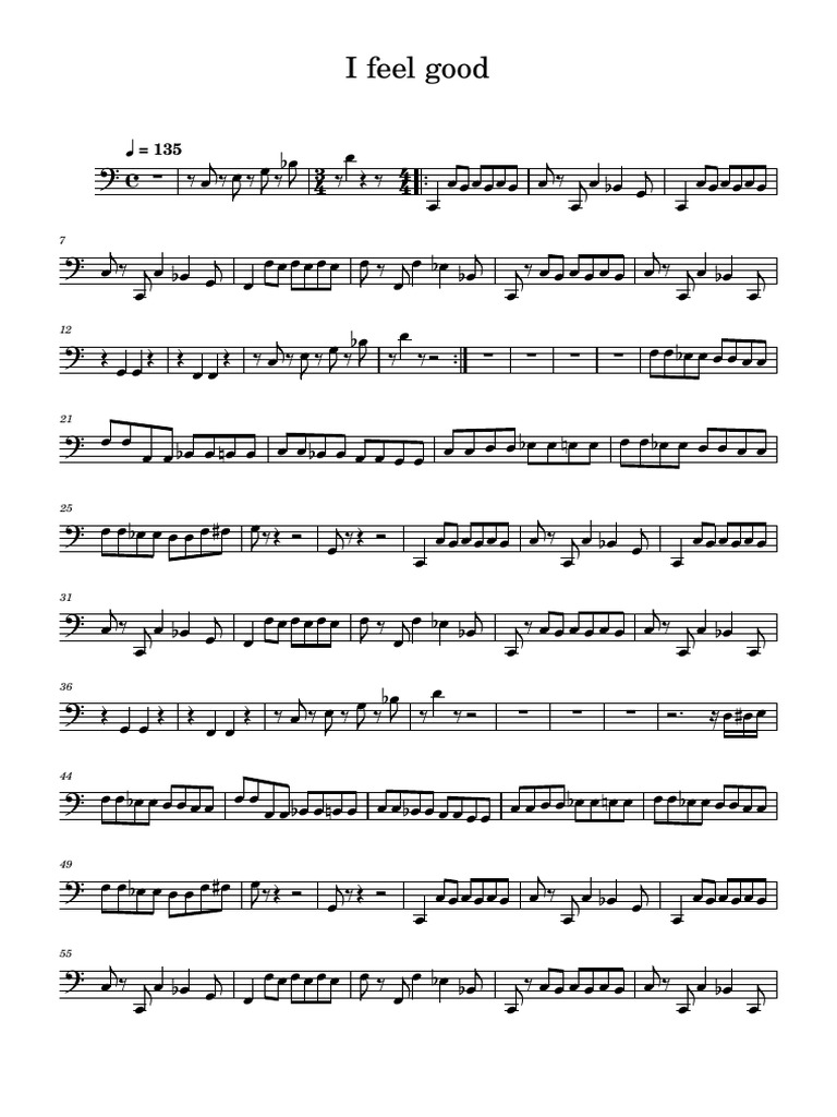 I Feel Good Bass | PDF