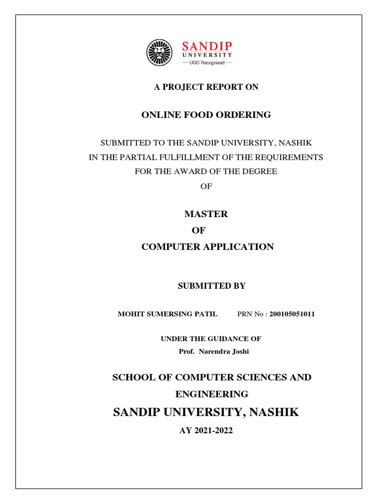 Online Food Ordering Final Mohit | PDF | Software Testing | Java ... Online Food Ordering Final Mohit | PDF | Software Testing | Java ...