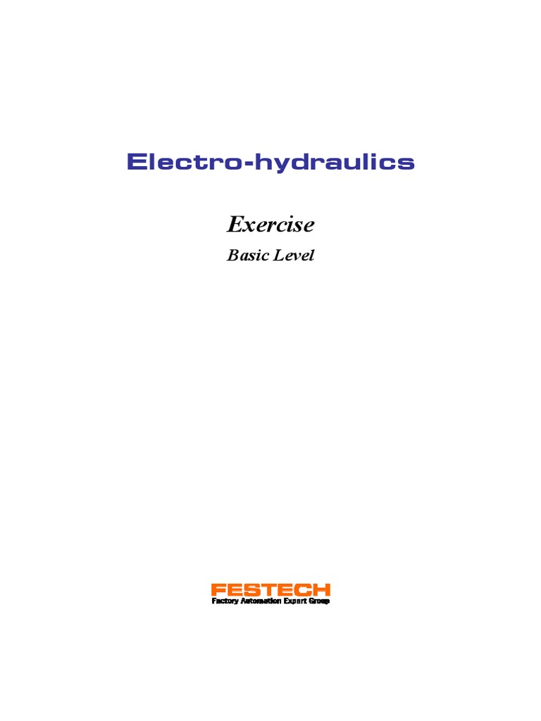 ElectroHydraulics Exercise (Basic) | PDF | Switch | Electrical Connector
