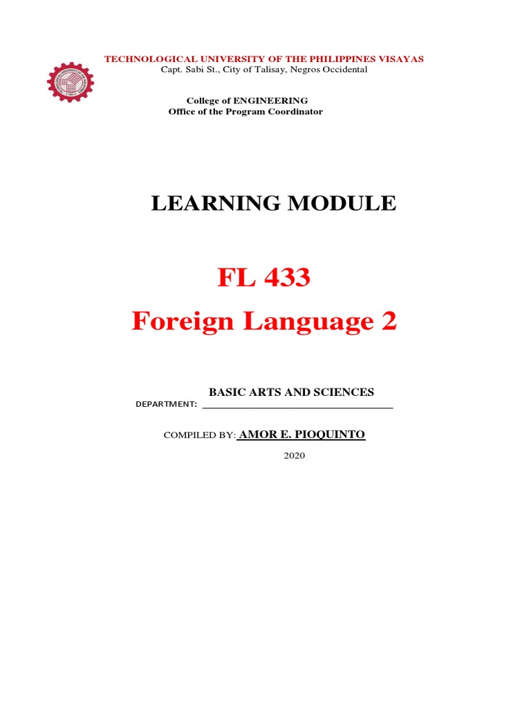 Complete - FORLANG MODULE 433 (NIHONGO 2) | PDF | Japanese Language | Word