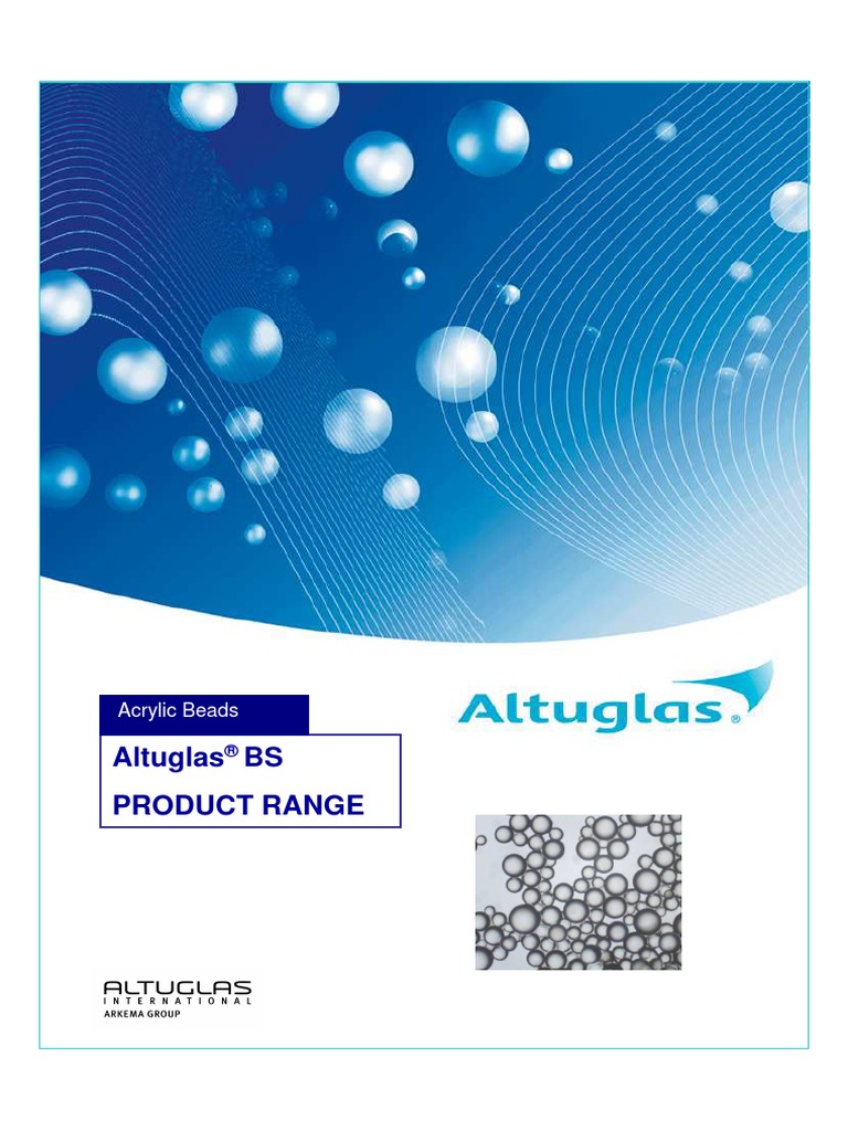 Altuglas BS Product Range: Acrylic Beads | PDF | Poly(Methyl ...
