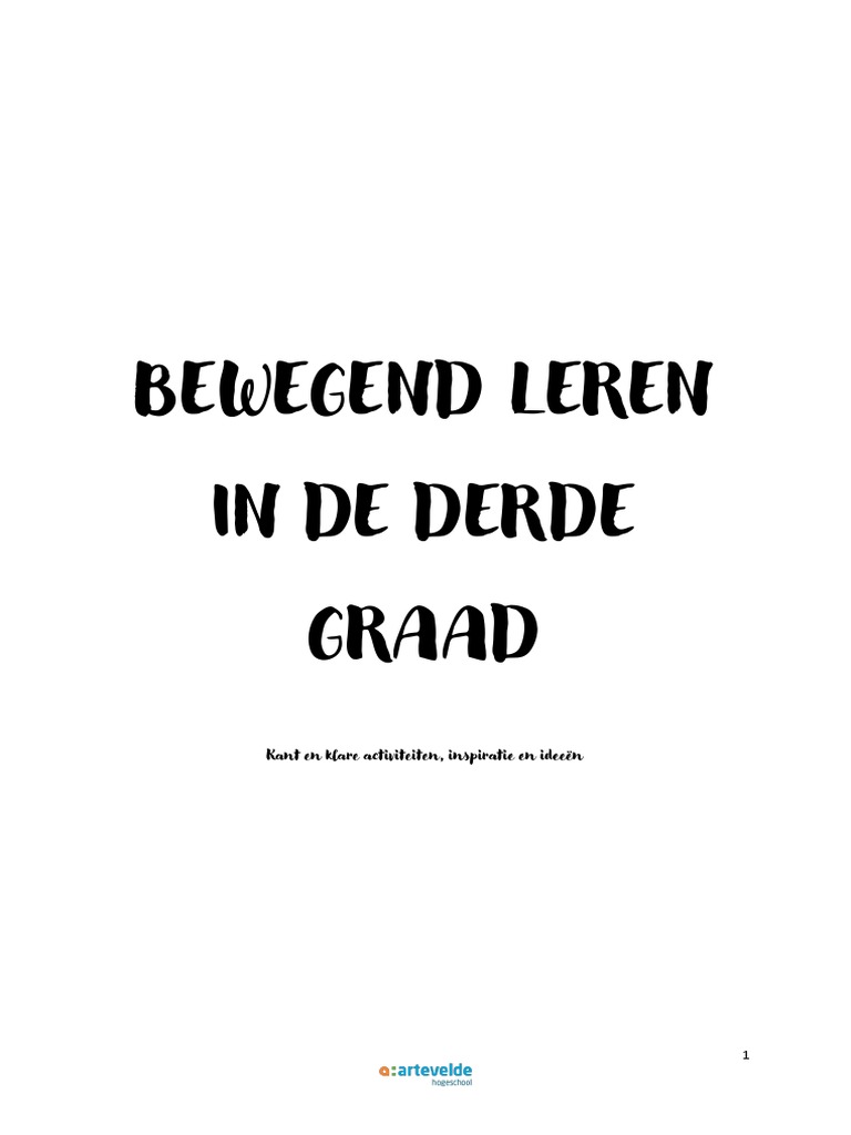 Bewegend Leren in de Derde Graad Bundel | PDF