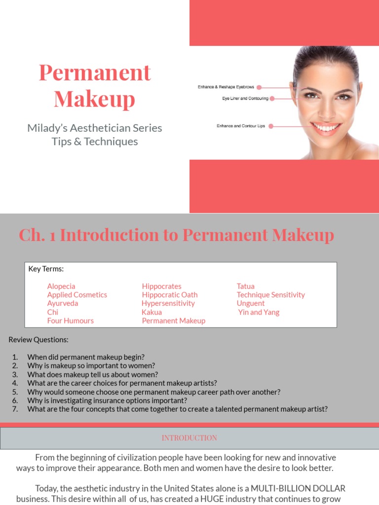 Permanent Makeup | PDF | Skin | Artery