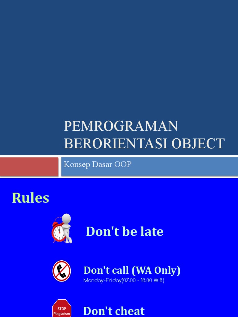 Slide 01 Pengantar Konsep PBO | PDF