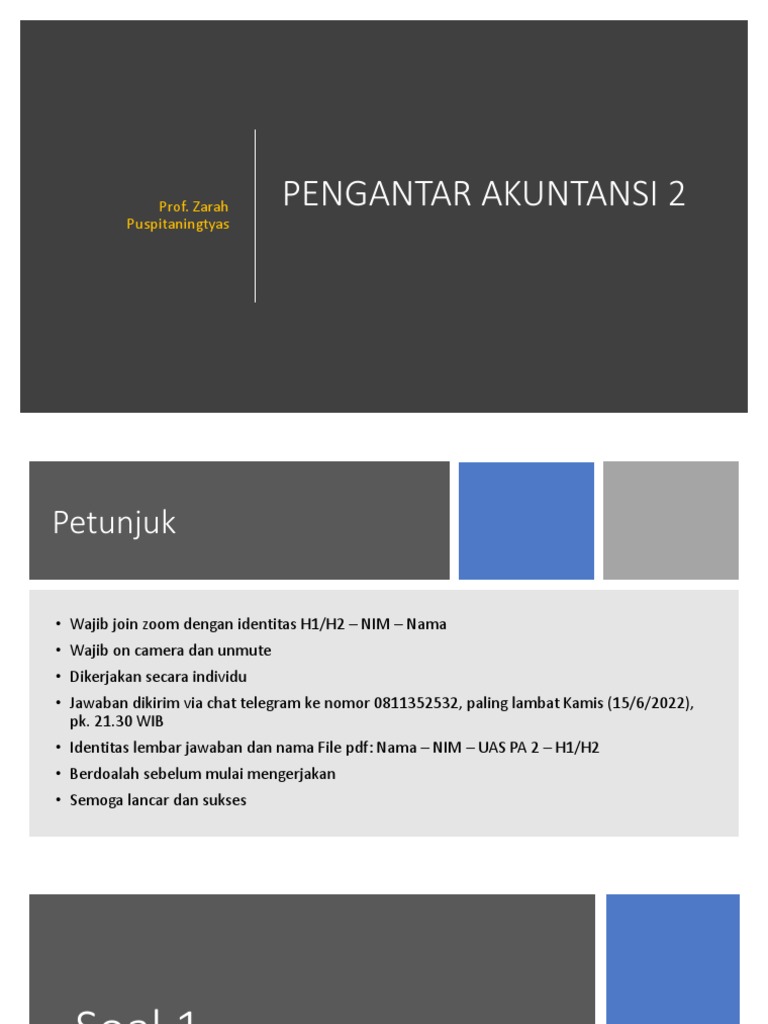 Soal UAS PA 2 | PDF | Karier & Perkembangan