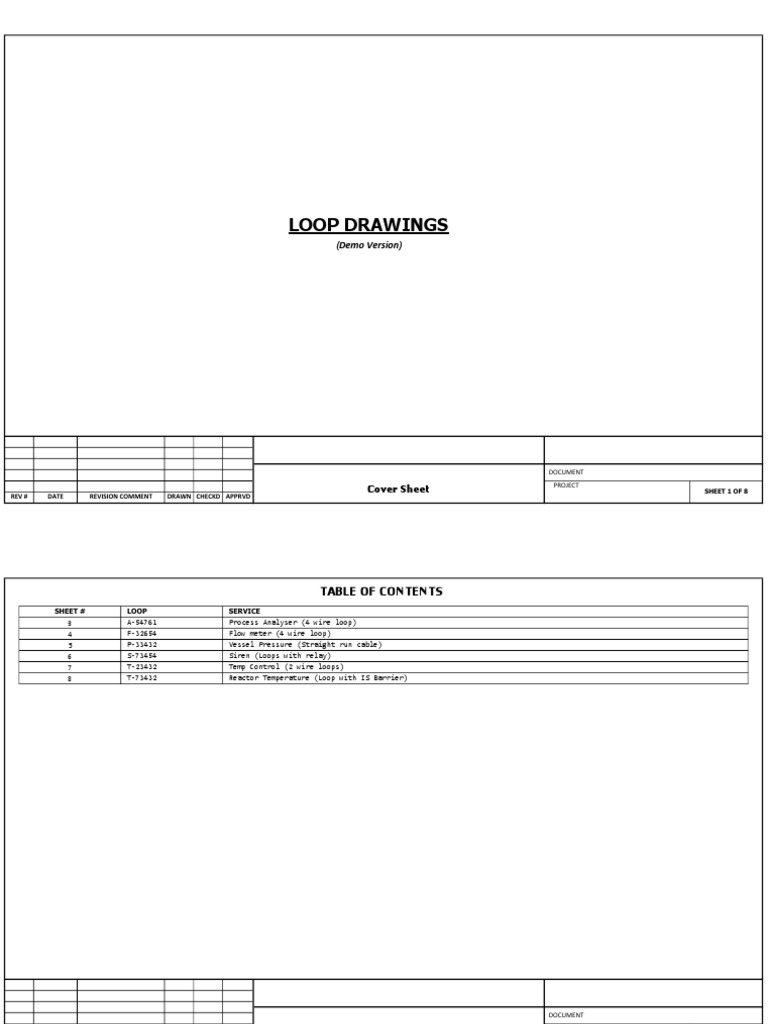 Loop Drawings: (Demo Version) | PDF | Chemical Engineering | Energy ...