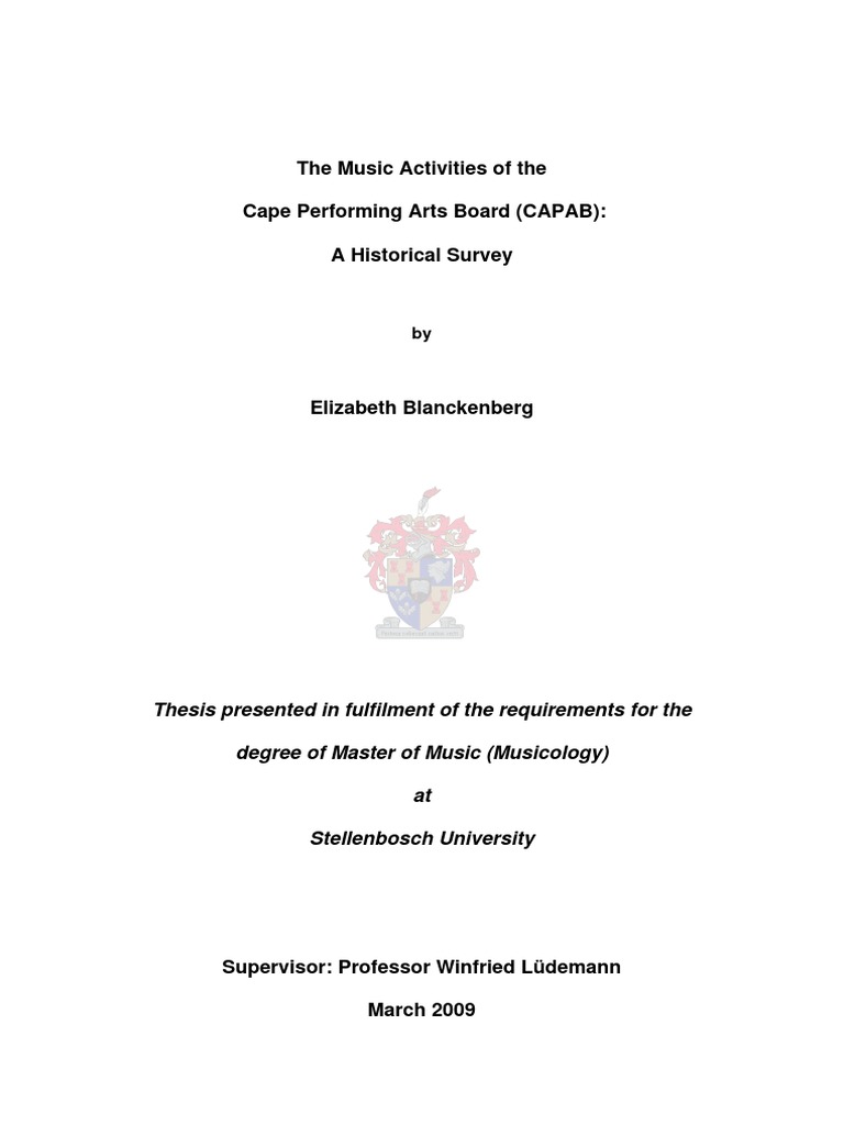 Blanckenberg Music 2009 | PDF | Concert | Orchestras