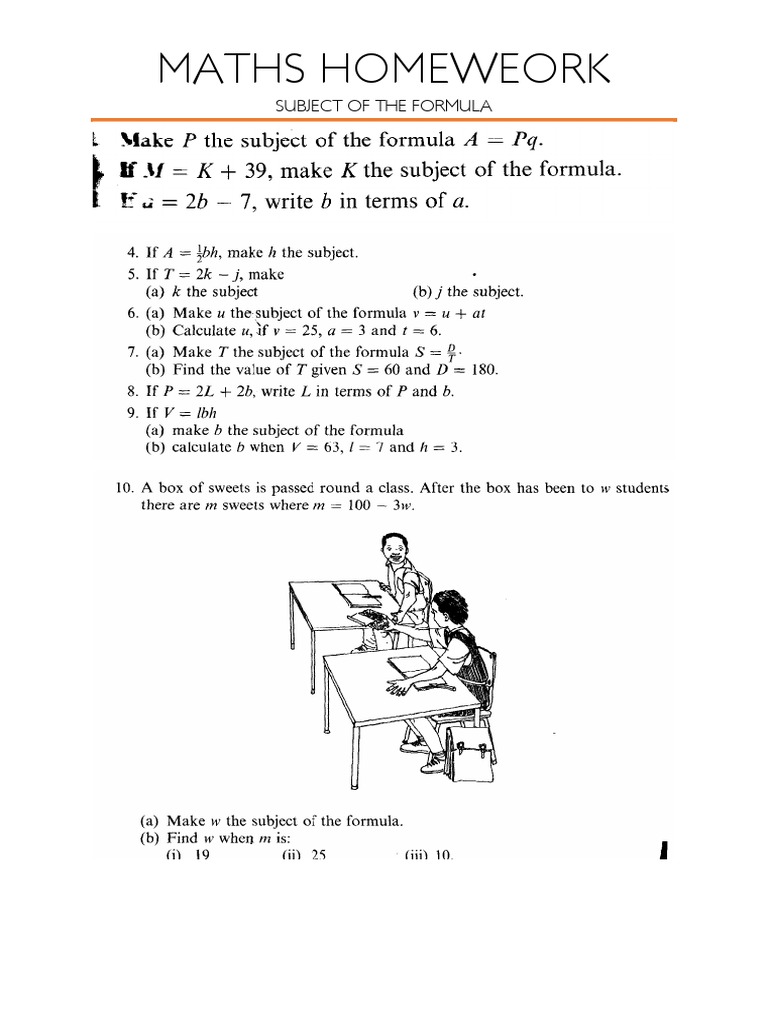 Favourite Subject: Maths Homework | PDF