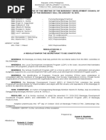 BDC SB Resolution Approving and Adopting The 3 Year BDP | PDF