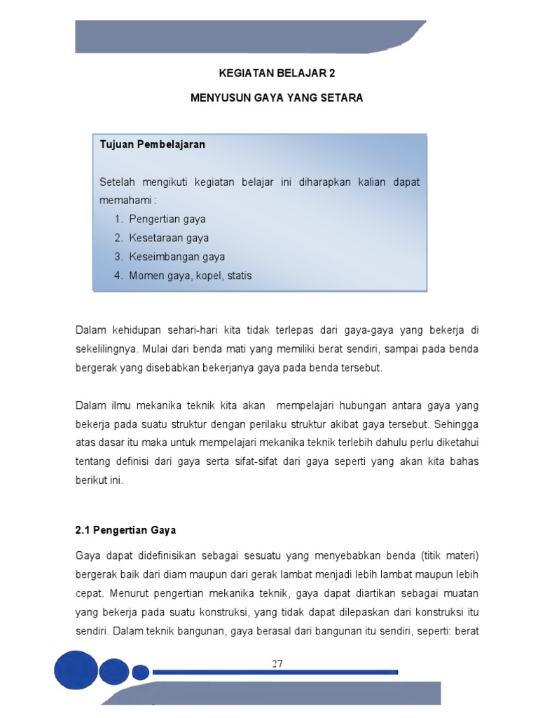 Materi Gaya Minggu Ke2 | PDF