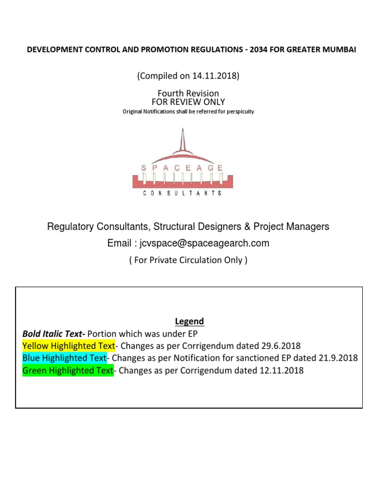 Final DCPR 2034 Dtd. 14.11 | PDF | Urban Renewal | Waste Management