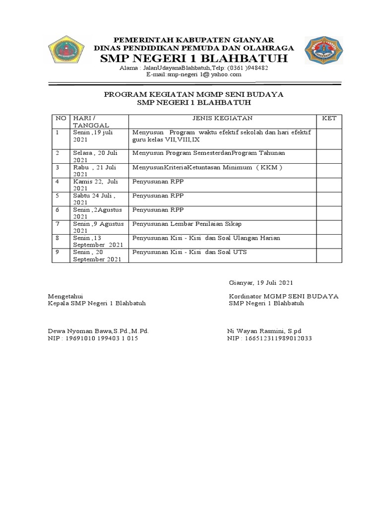 Program MGMP | PDF | Karier & Perkembangan