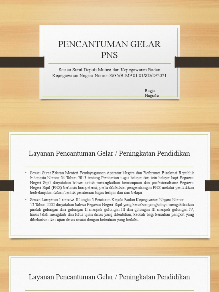 Pencantuman Gelar PNS | PDF