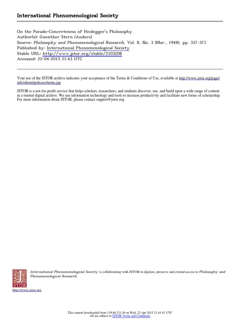 Heidegger's Philosophy Beyond Naturalism | PDF | Martin Heidegger ...