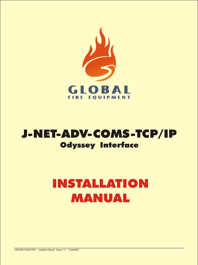 J-Net-Adv-Coms-Tcp/Ip: Installation Manual | PDF | Ip Address | Computer Network