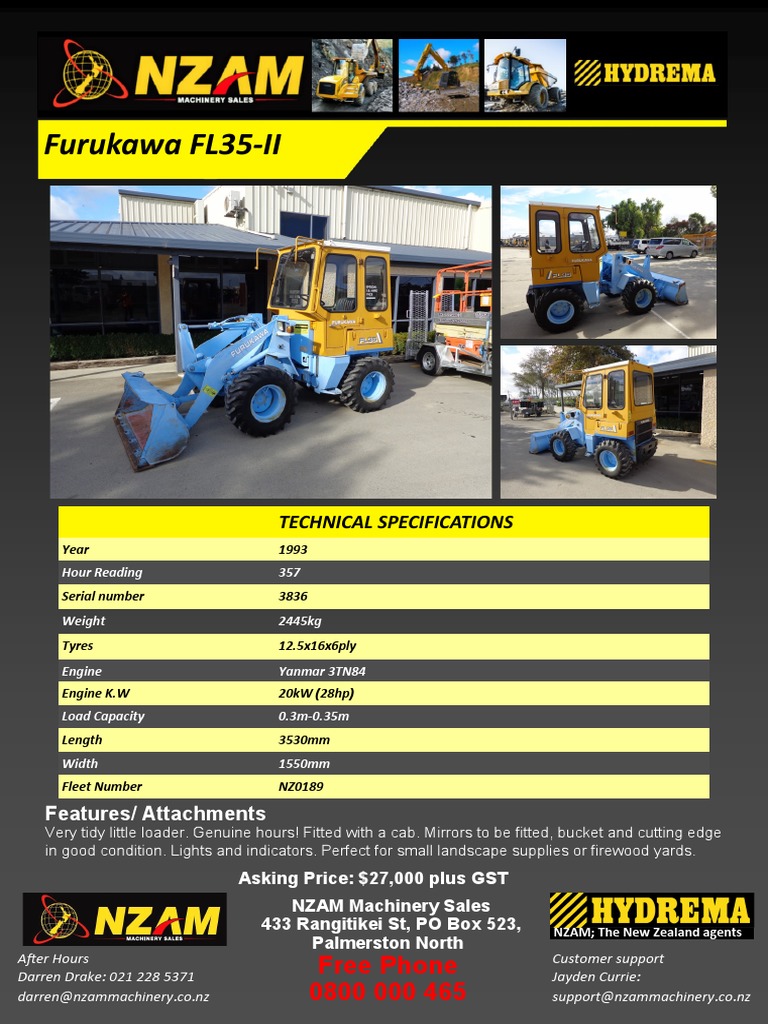 Furukawa FL35-II: Free Phone 0800 000 465 | PDF