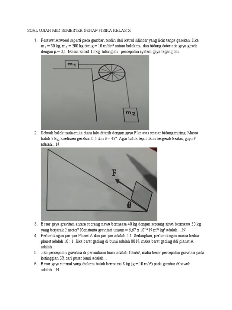 Soal Pas Dan Pat Fisika Kelas X Xi Xii | PDF
