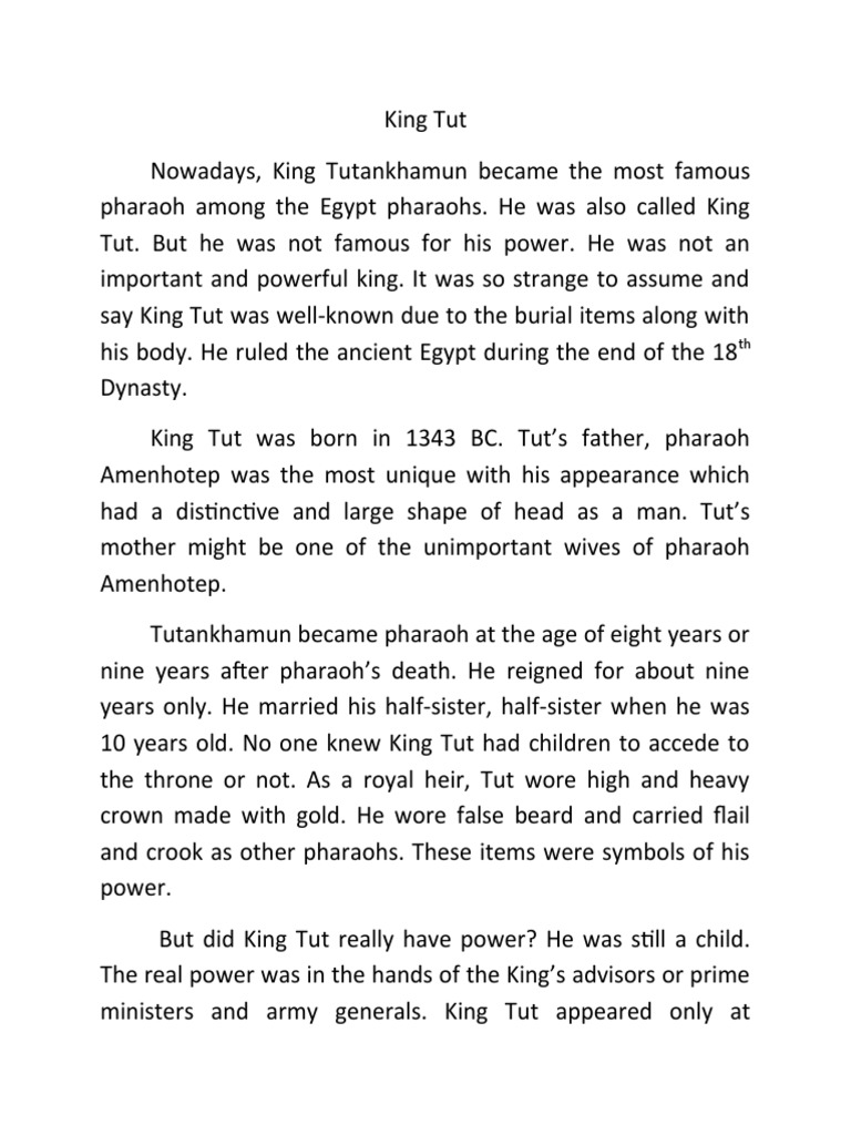 King Tut | PDF