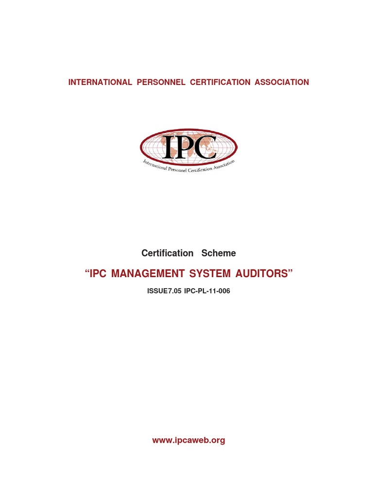 IPC PL 11 006 MS Auditors Issue 7.05 | PDF | Test (Assessment) | Audit