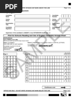 PET Answer Sheet LISTENING 2020 | PDF | Educational Assessment And ...