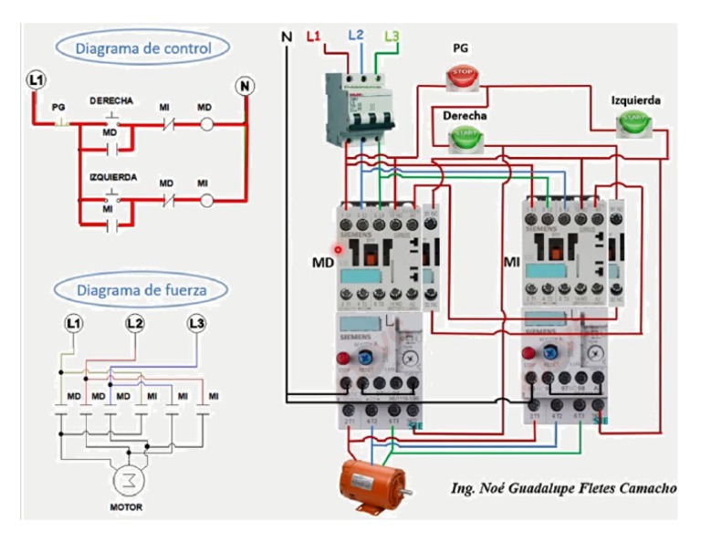 Arranque y Paro Motor Reversible | PDF