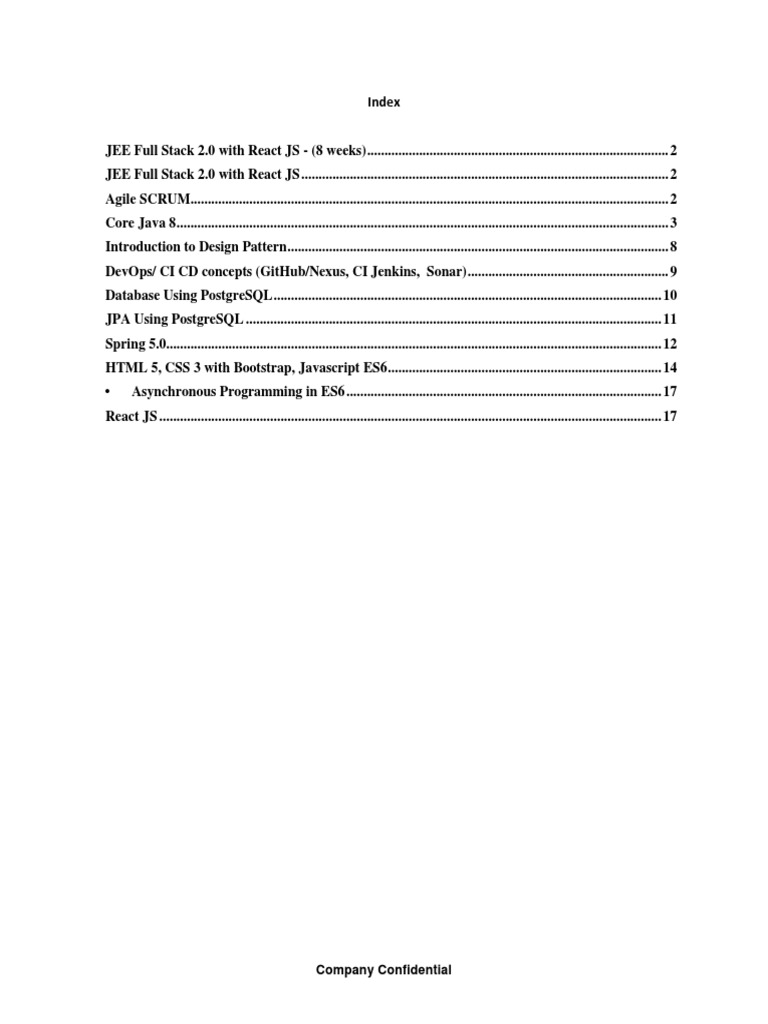 JEE Full Stack 2.0 With React - 48 Days - 2022 - V1.0 | PDF ...
