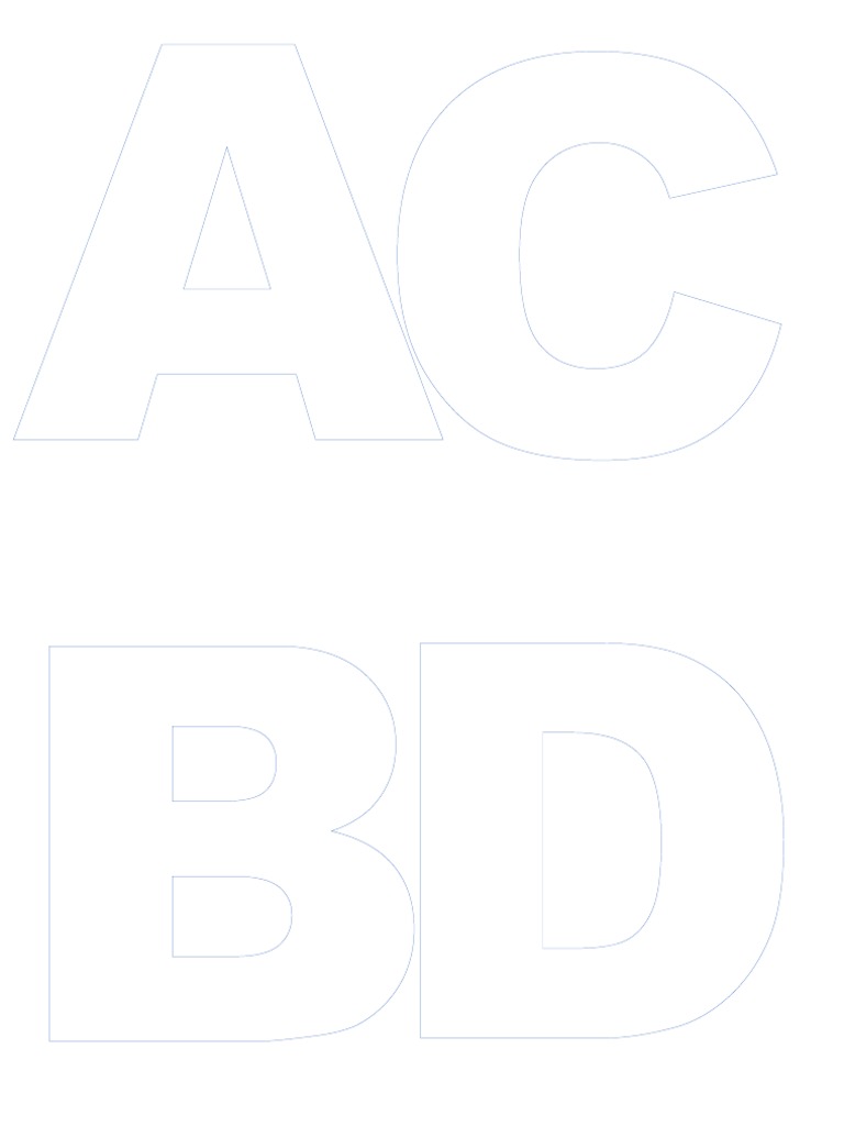 Plantillas de Letras Arial | PDF