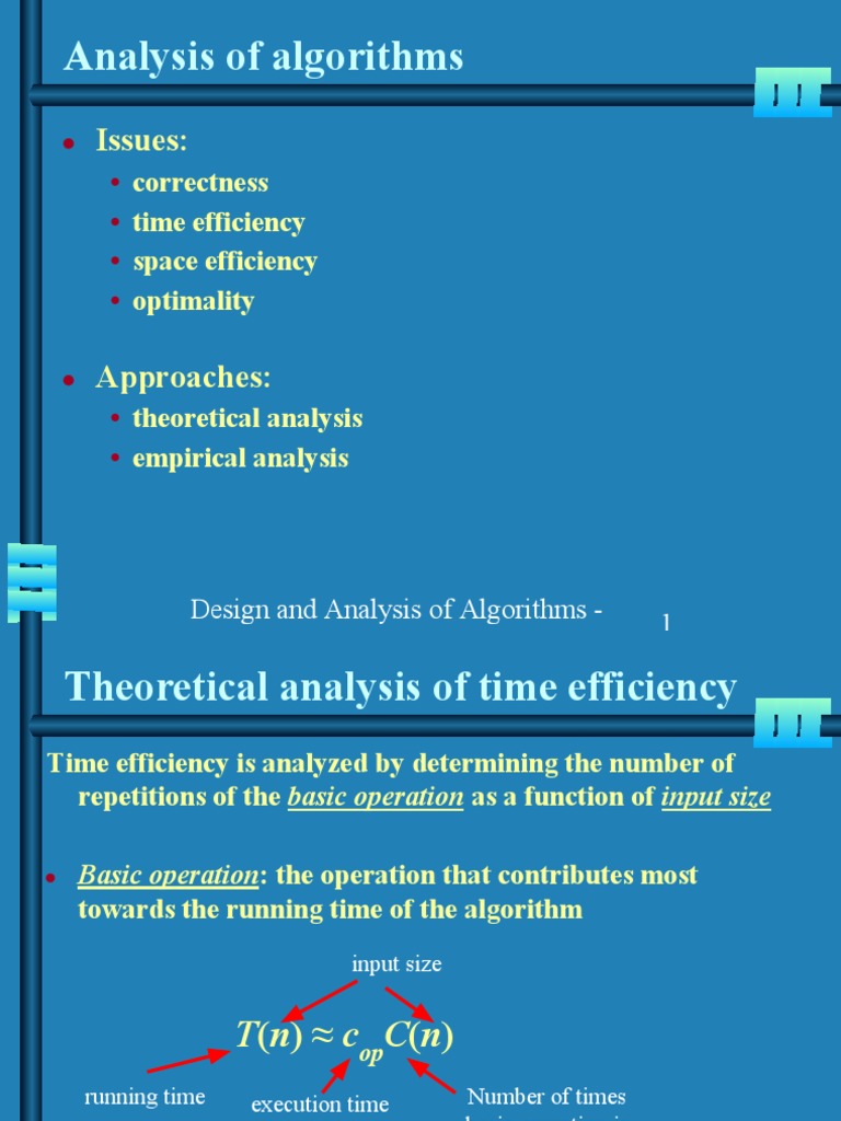 Analysis Of Algorithms Issues Pdf Recurrence Relation Time Complexity